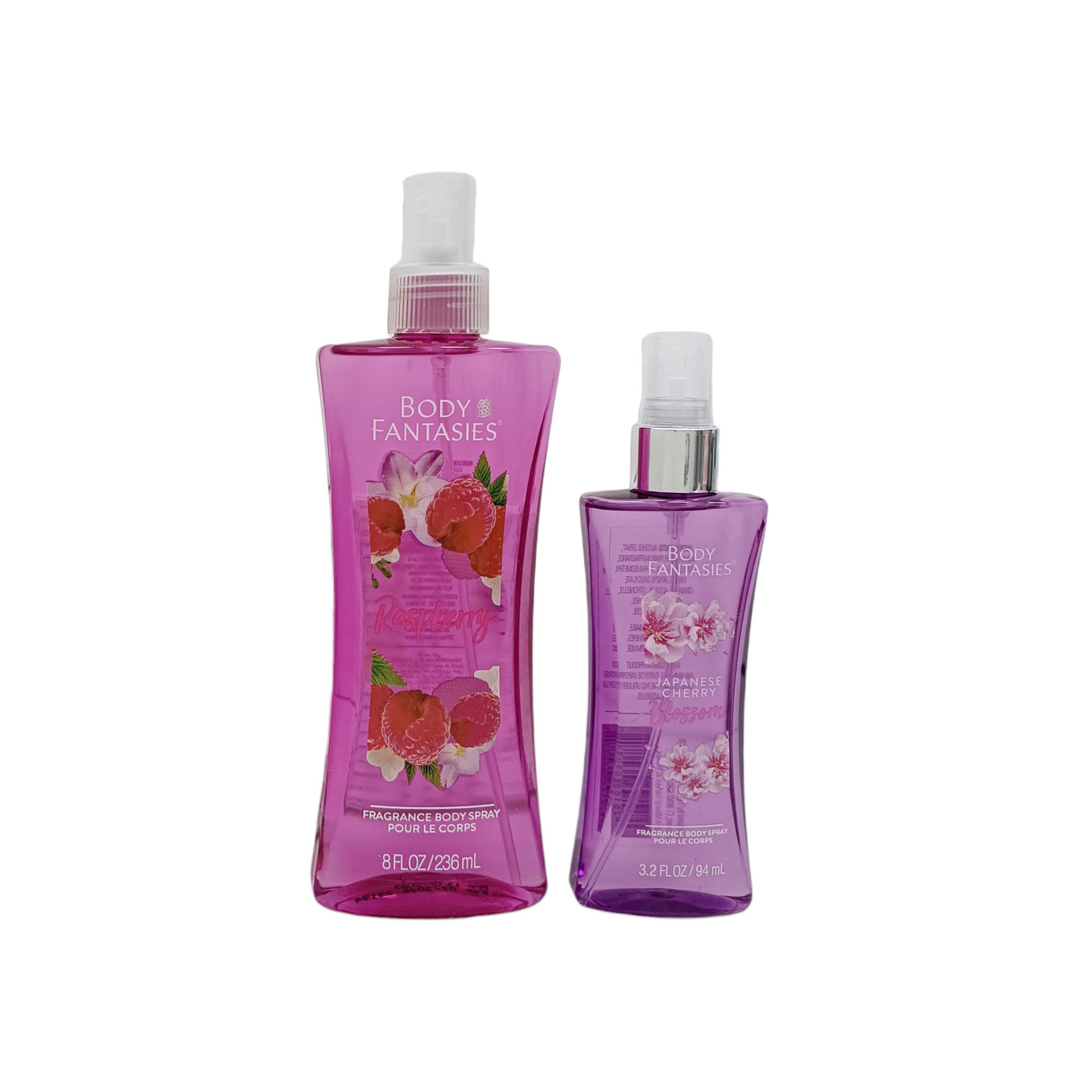 Set body splash raspeberry de 236ml + splash japanese cherry blossom de ...