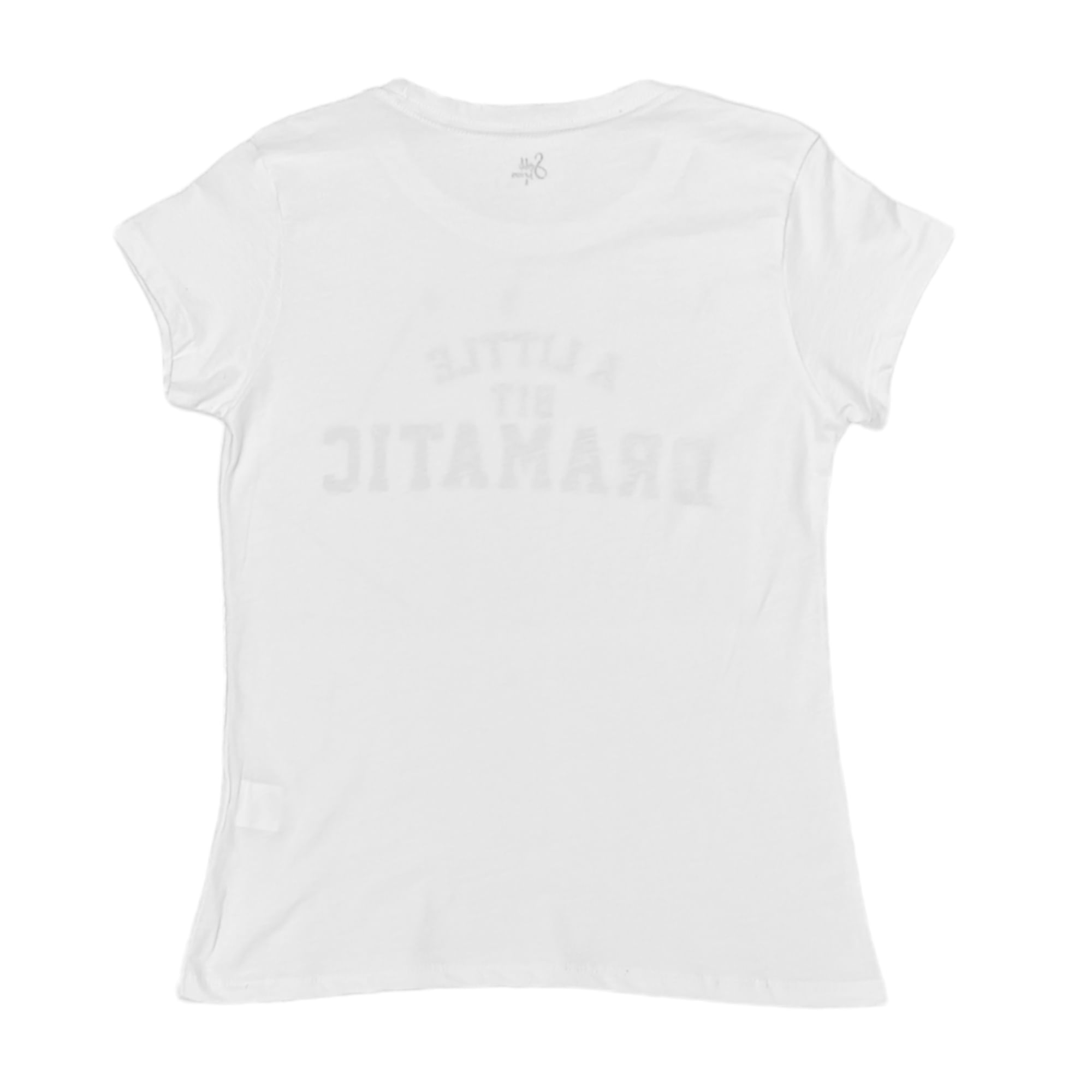 Camiseta blanco estampada