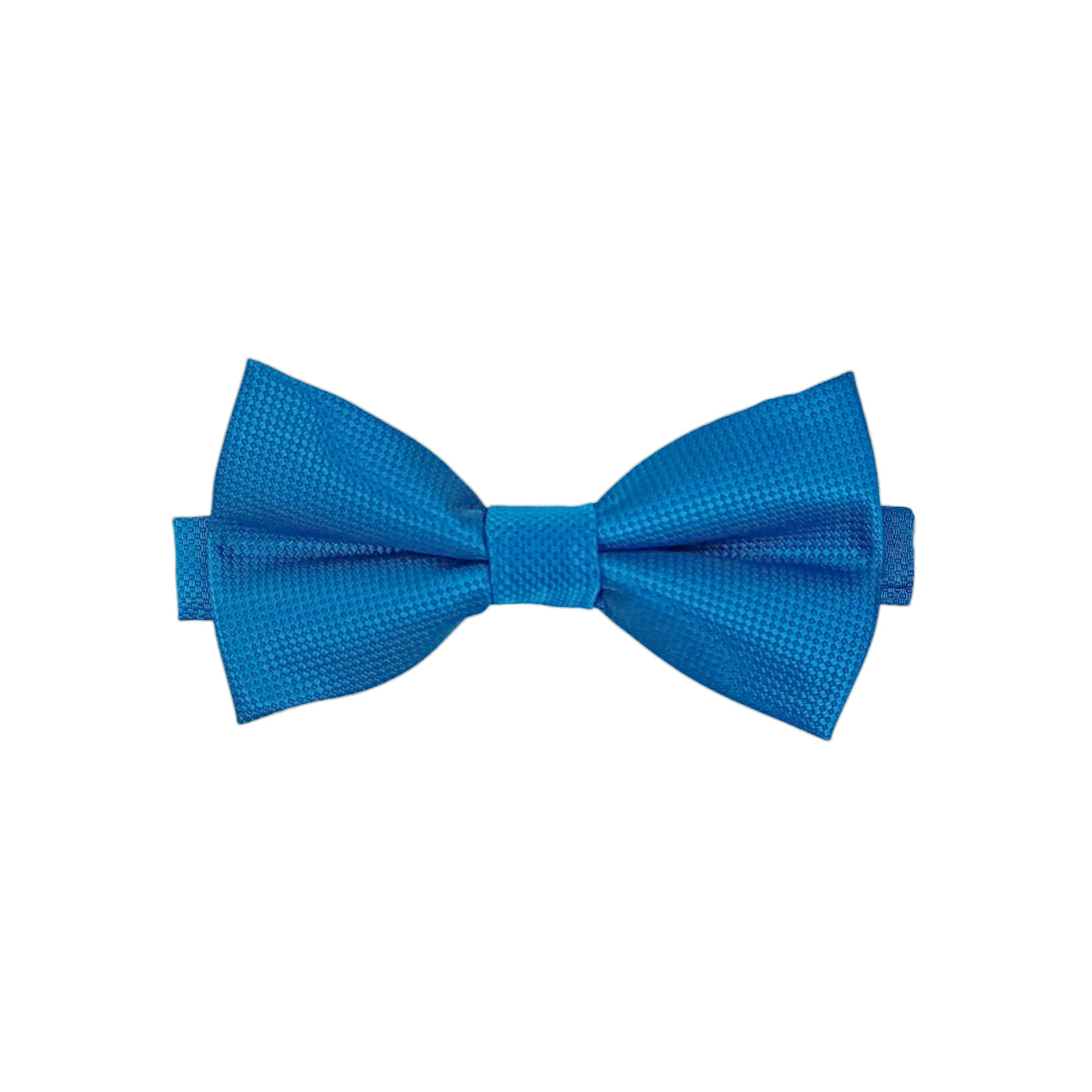 Corbatín azul con textura