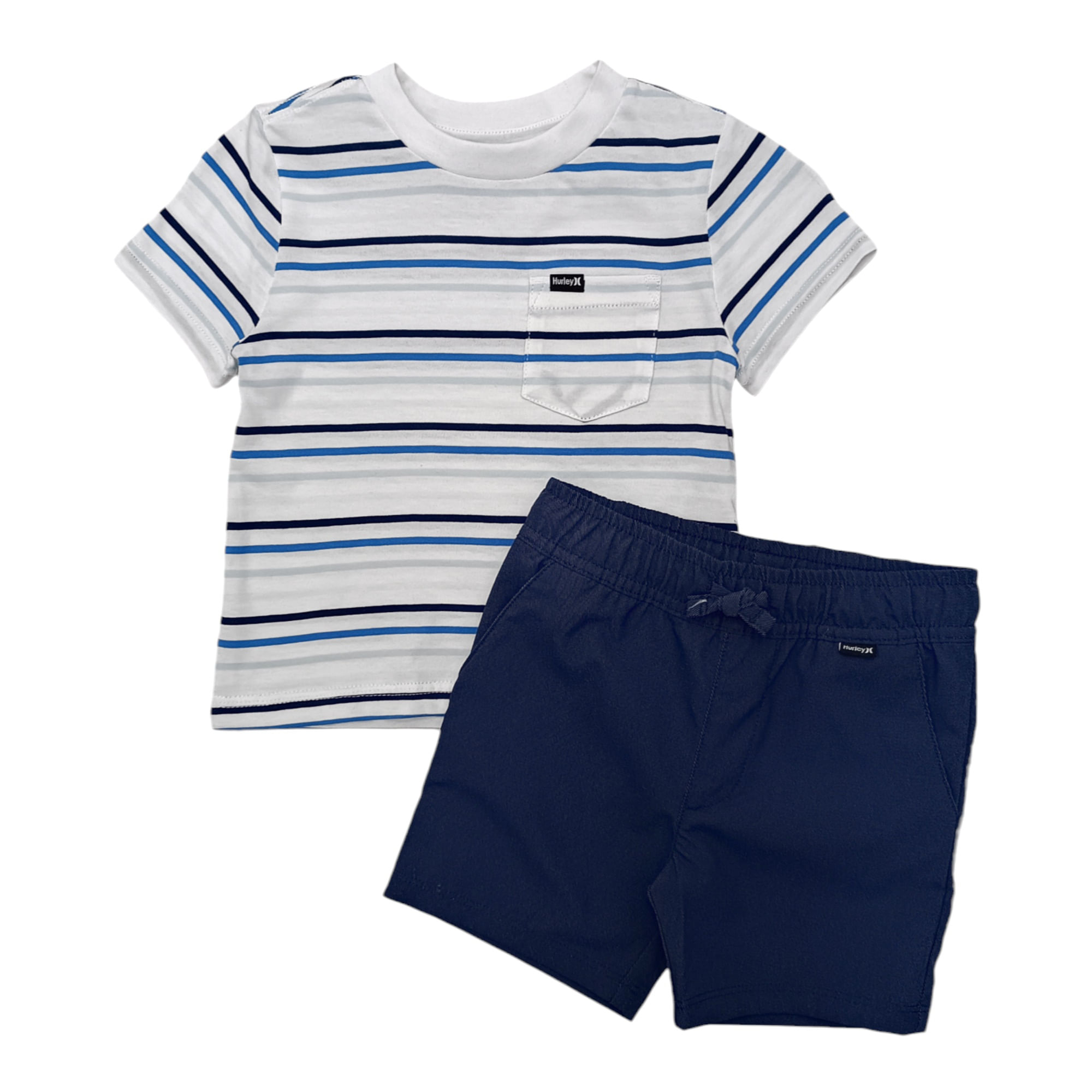 Conjunto rayado para niño